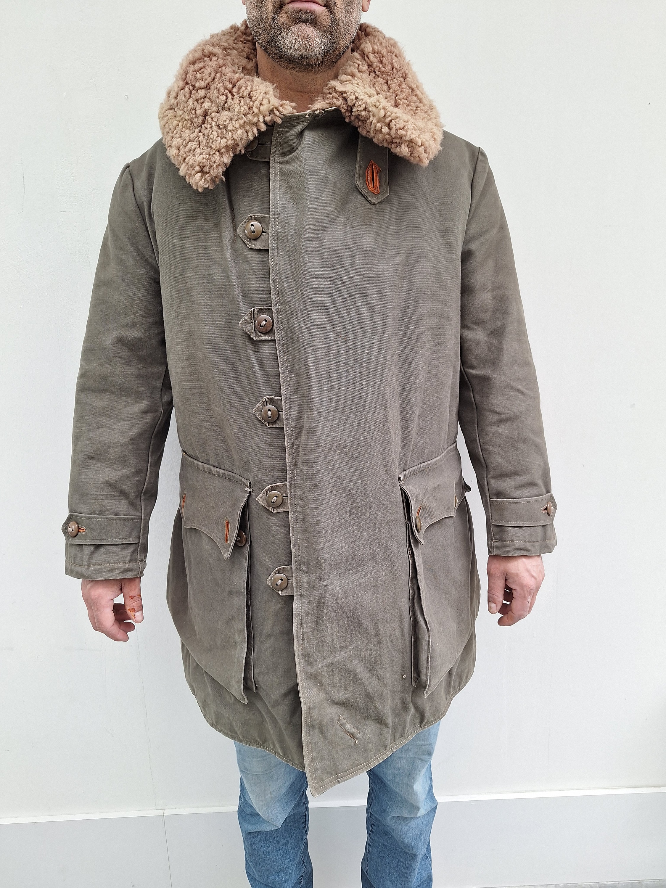 Vintage 1940s WWII Swedish Army Winter Parka Jacket Vintage 1940s WWII Swedish Army Winter Parka Jacket