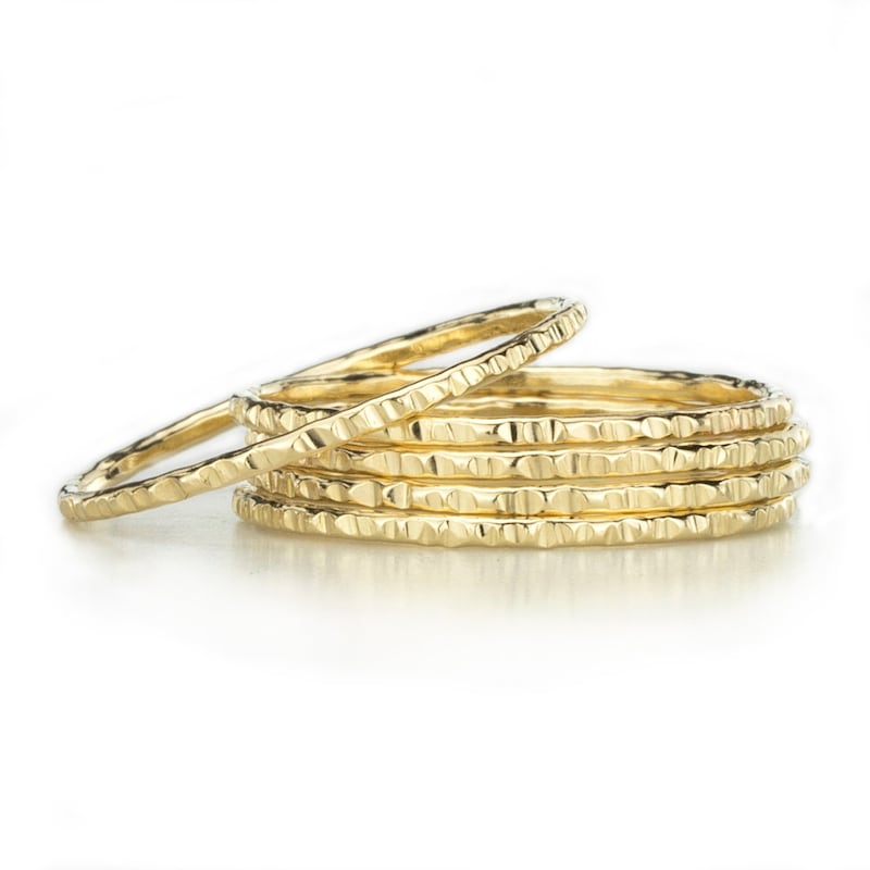 Gold Stacking Rings - Etsy