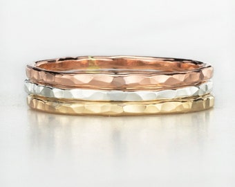 Metal Stacking Rings | Etsy