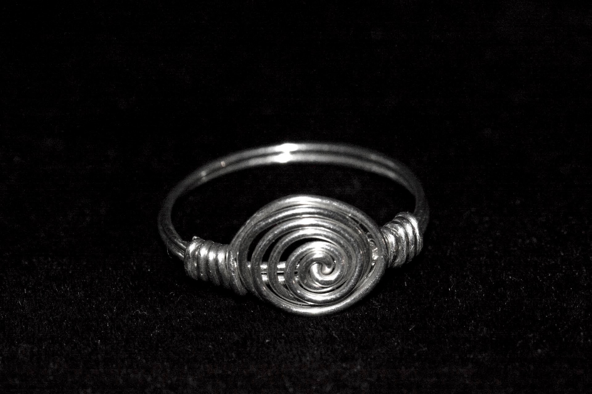 Sterling Silver Swirl Ring - Etsy