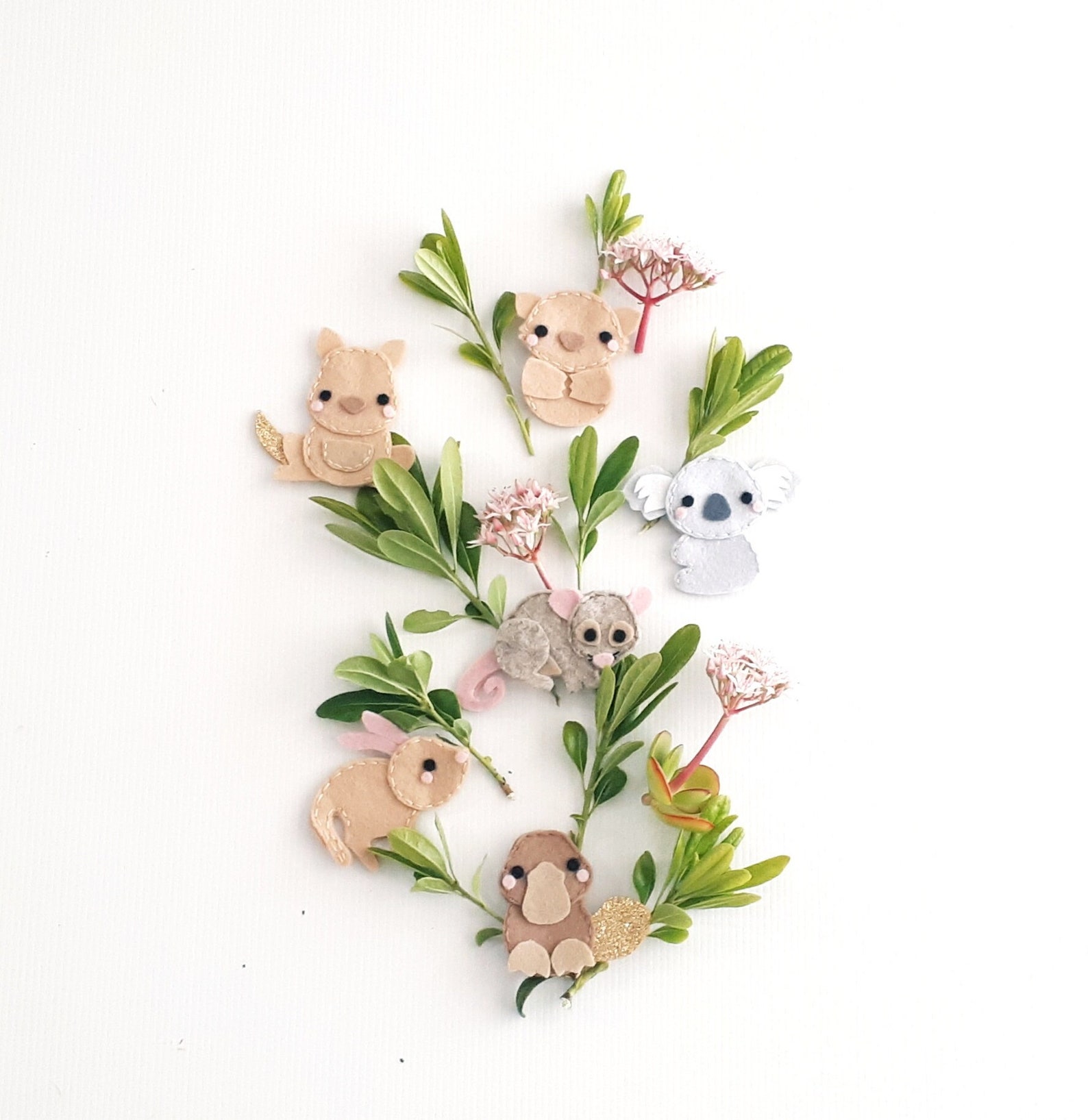 Australian Animals Fauna - Felt Finger Puppets, Pretend Play, Koala ...