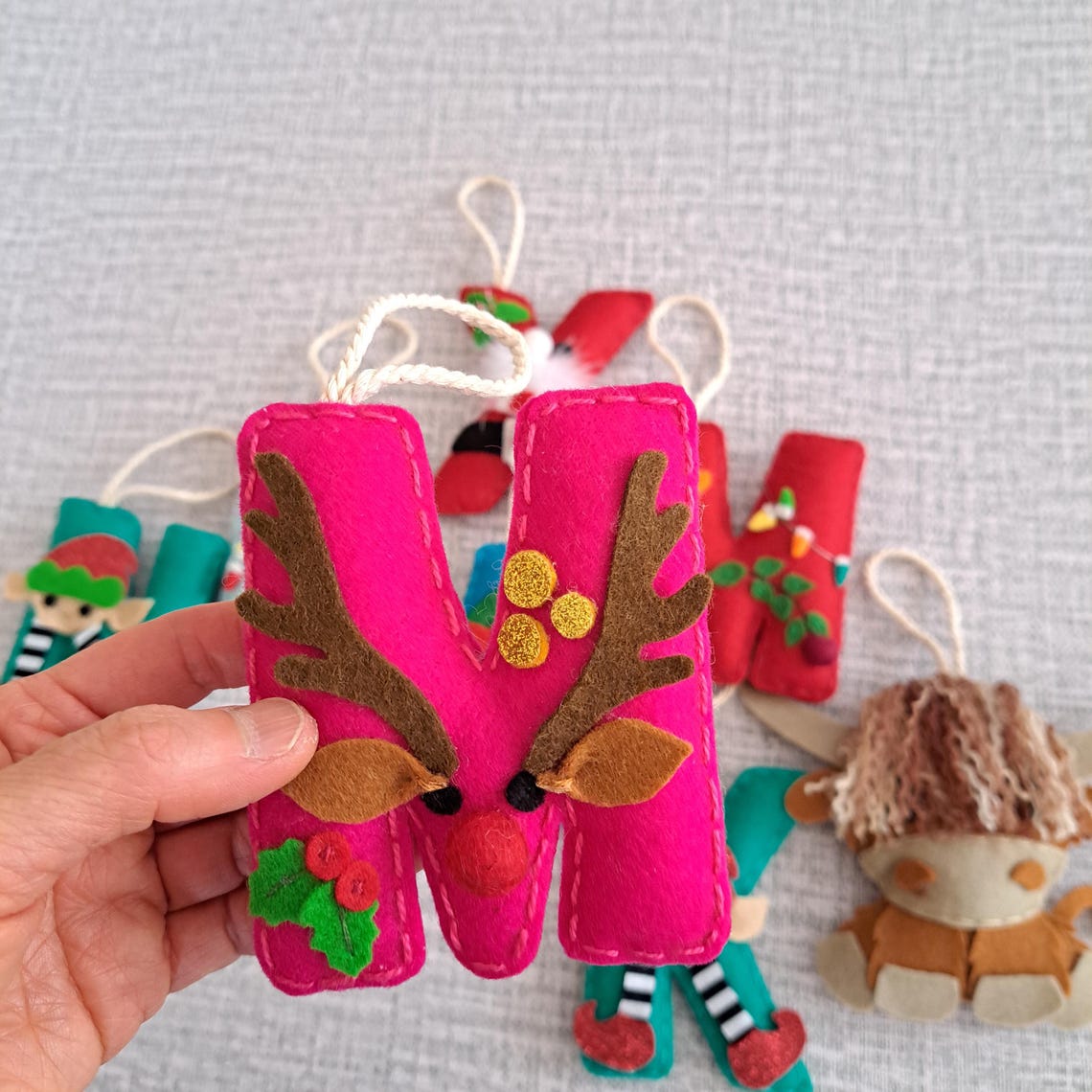 Christmas Alphabet Ornament - Custom Order, Perth - Etsy