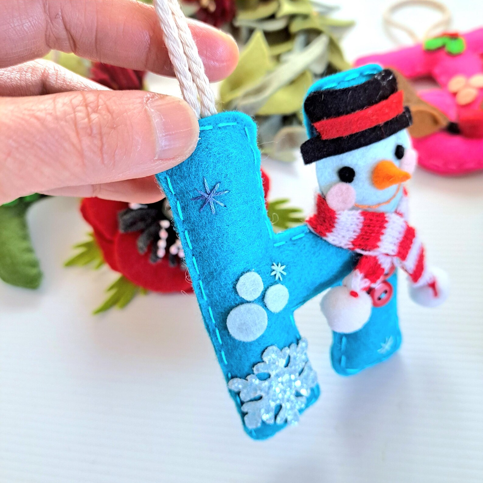 Christmas Alphabet Ornament - Custom Order, Perth - Etsy