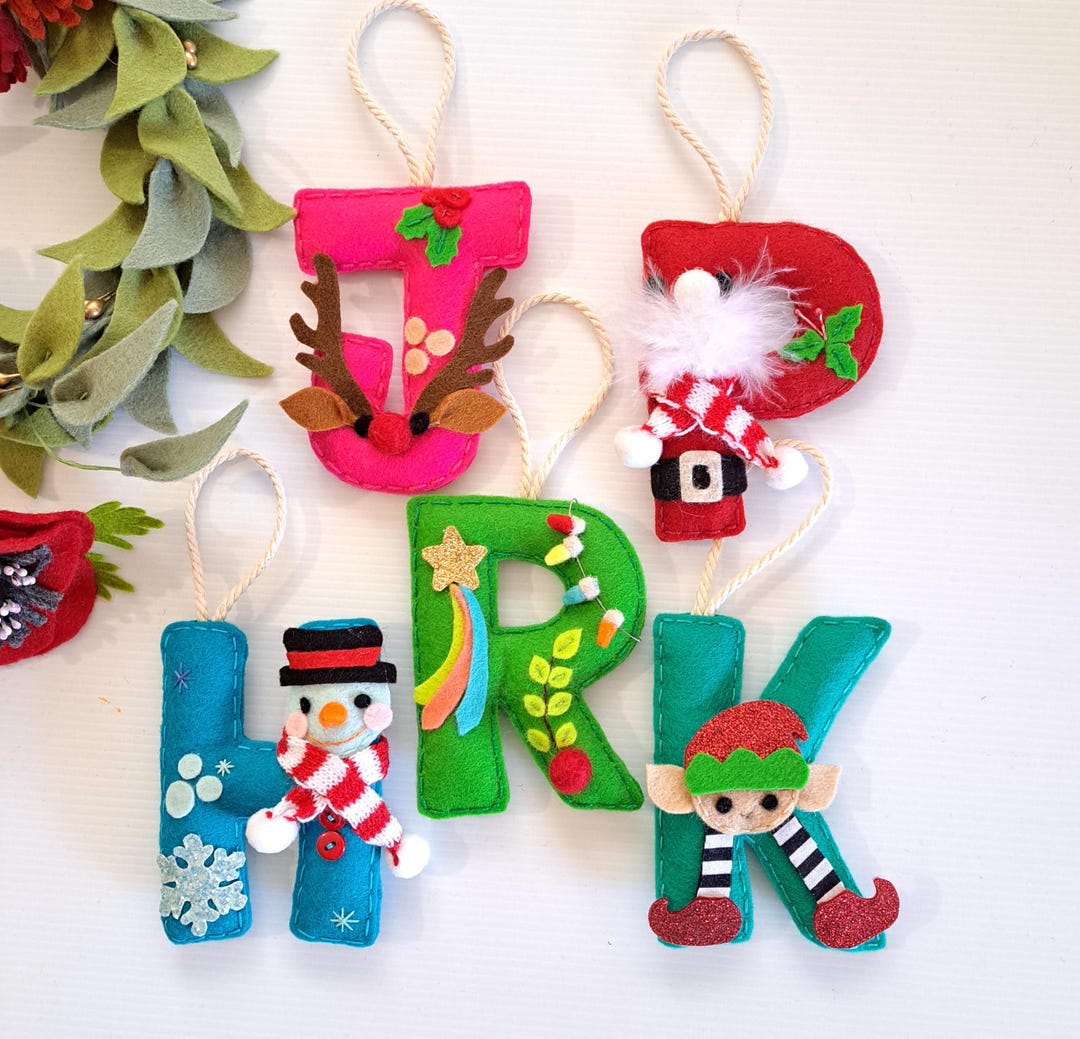 Christmas Alphabet Ornament - Custom Order, Perth - Etsy