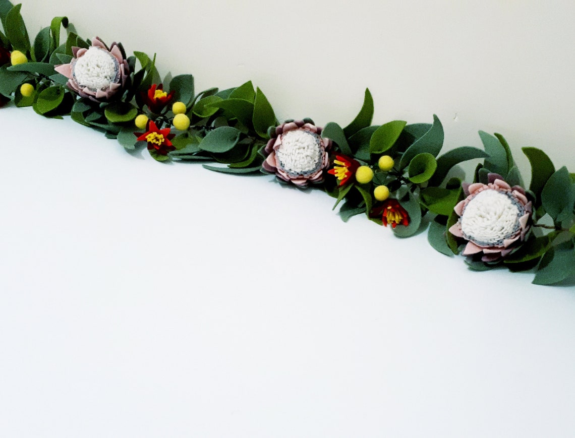 MADE TO ORDER Felt Wildflower Garland - Made to Order - Australia ...