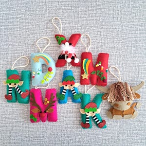 Christmas Alphabet Ornament - Custom Order, Perth - Etsy