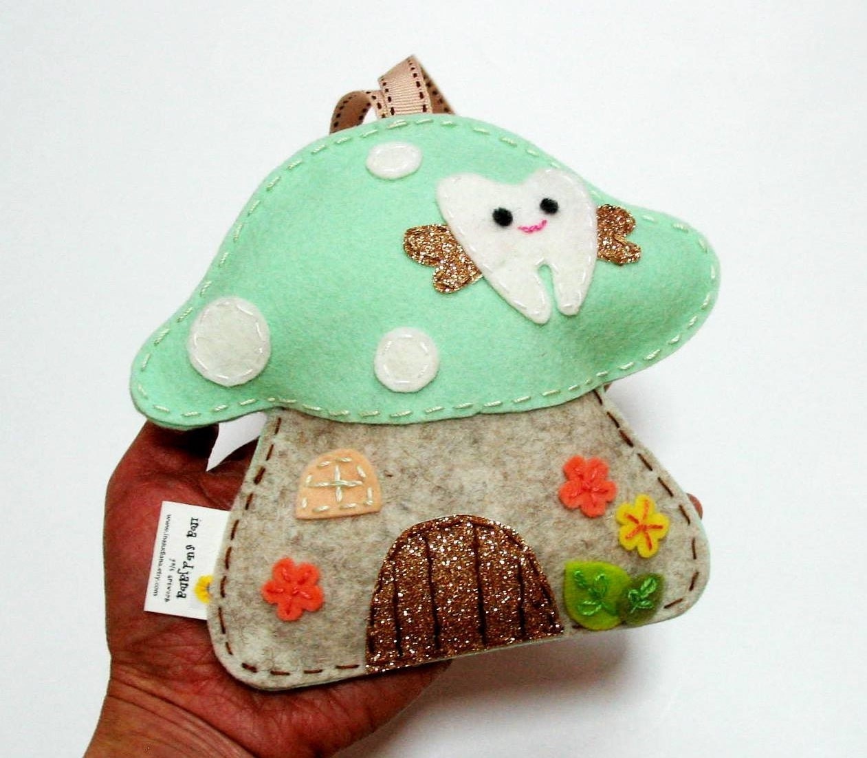 Various Colours Toadstool Tooth Fairy Pillow 100% Pure Wool - Etsy