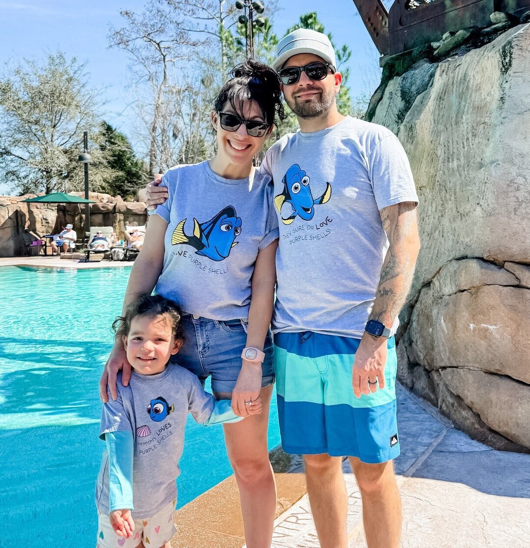 Finding Dory T-shirt, Baby Dory Shirt, Mom Daughter Shirt, Purple ...