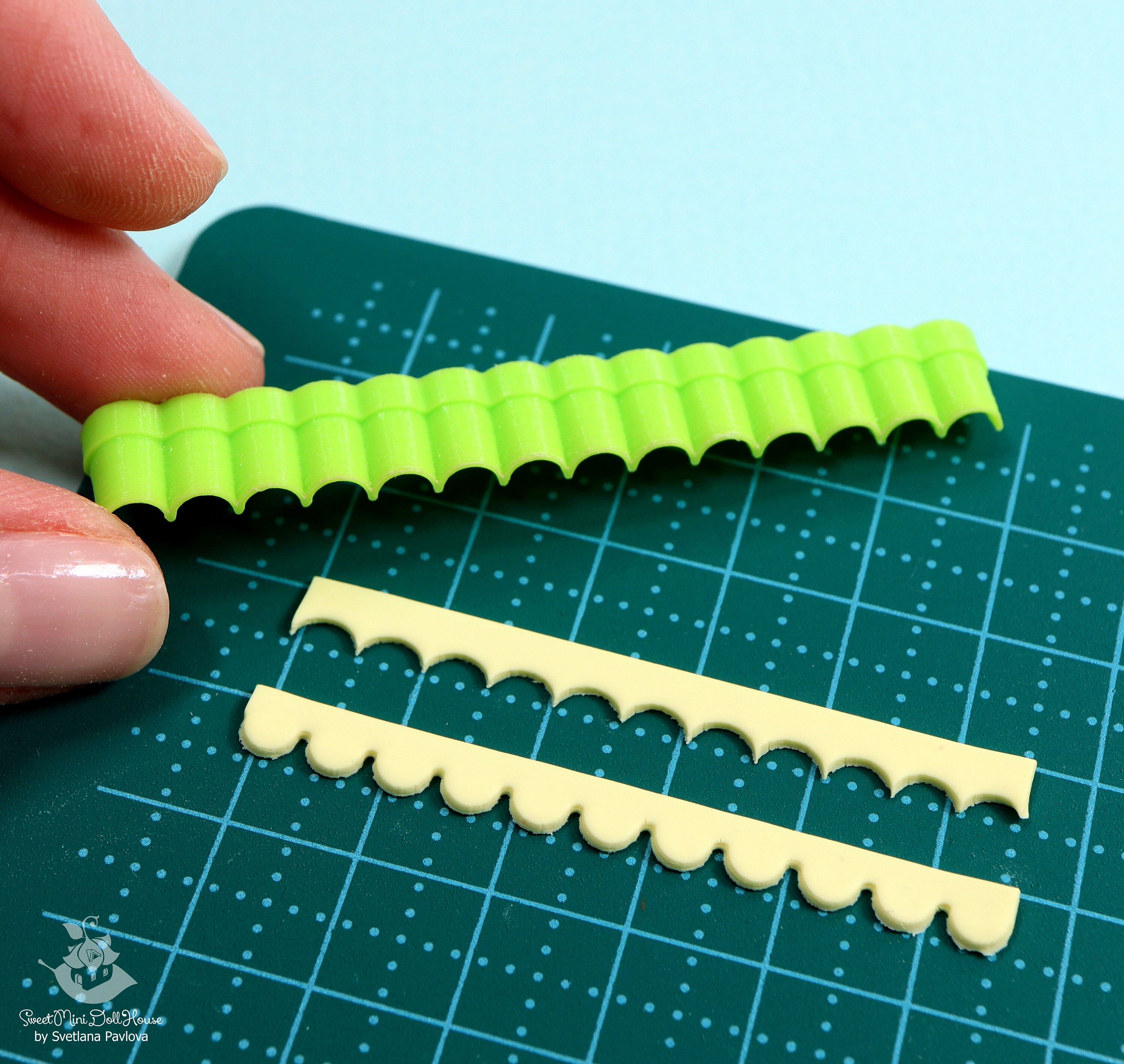 Curly Edge Polymer Clay Cutter: Figure Ruler #5, PLA Plastic - Etsy