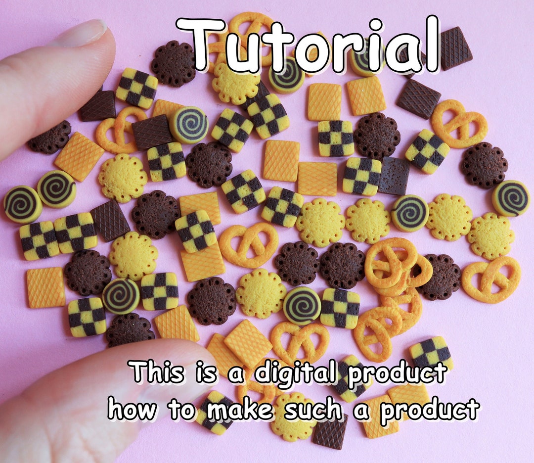 Tutorial With Video Lesson\miniature Polymer Clay Cookies\part 1 ...