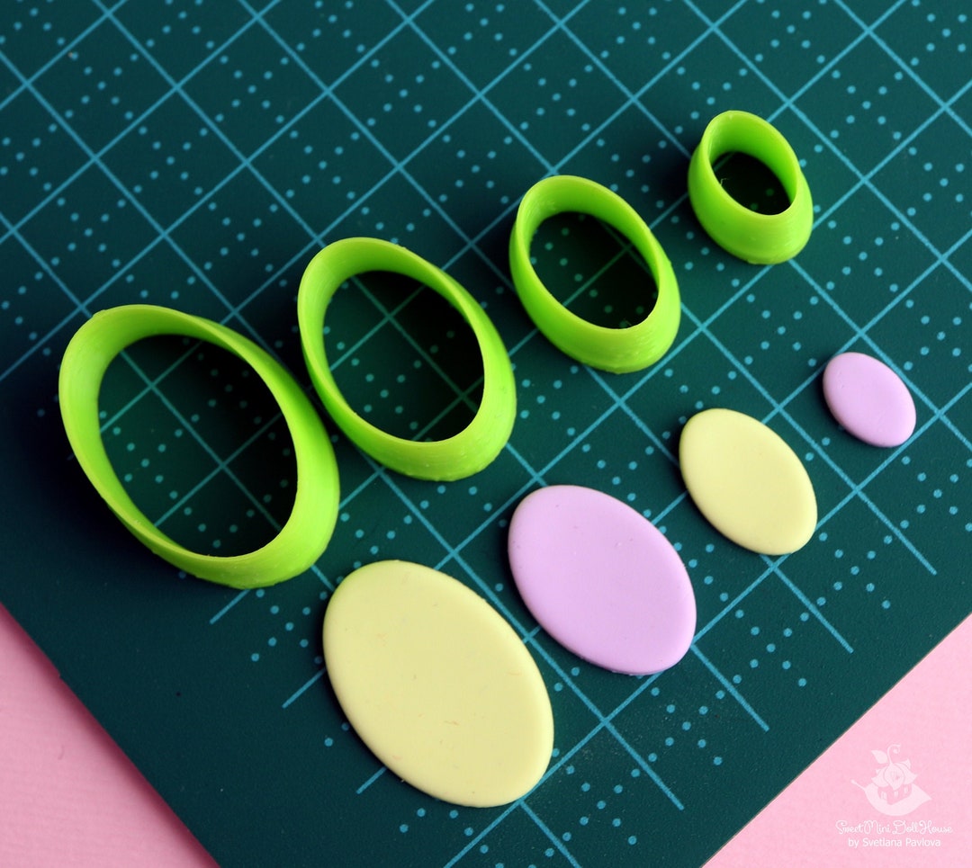 Set of Cutters 4 Pieces Ellipse11.522.5 Centimeters. PLA - Etsy