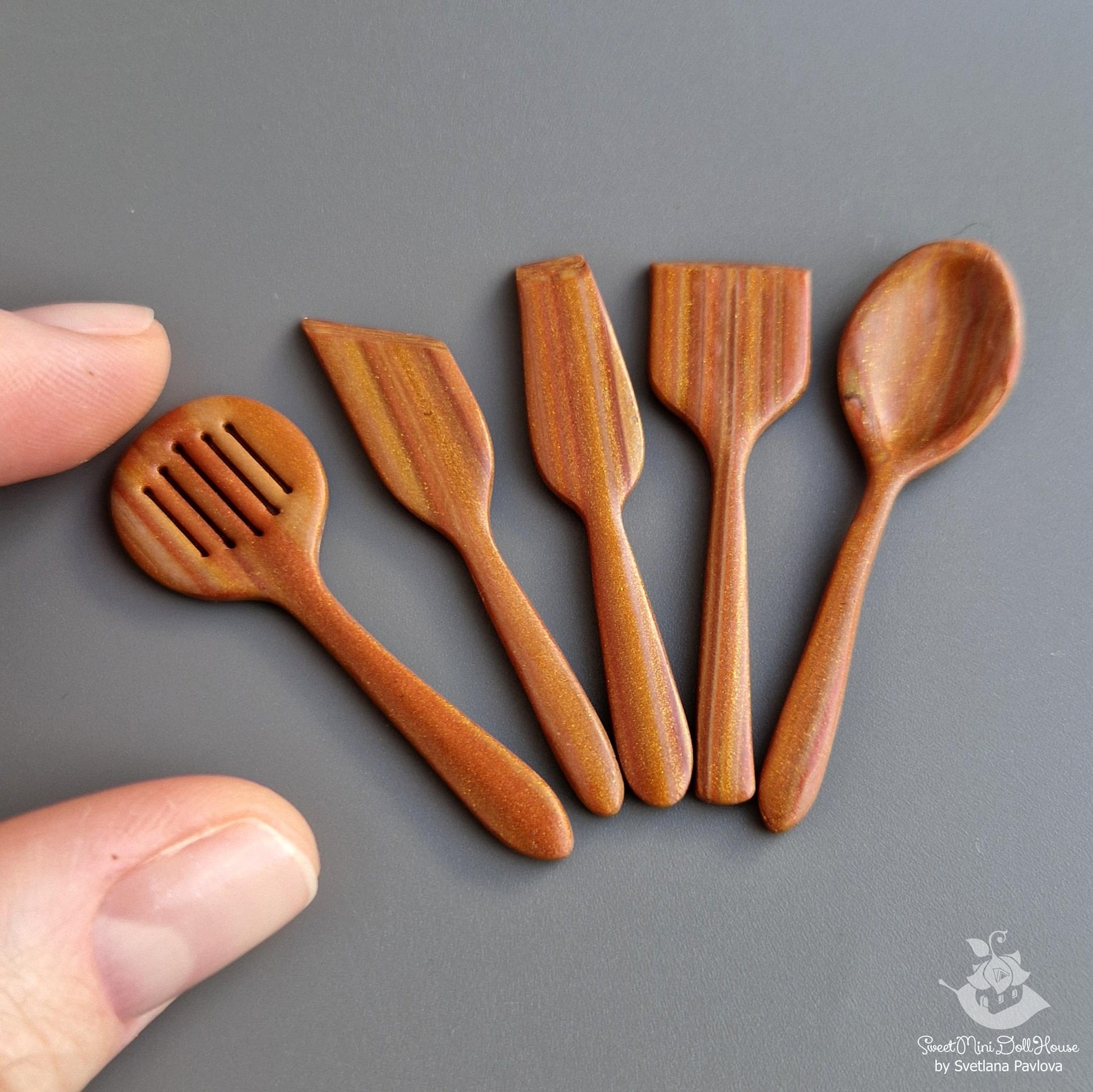 In Scale Miniature Kitchenware Cutter Set - 3D Printed PLA Plastic LB12 ...
