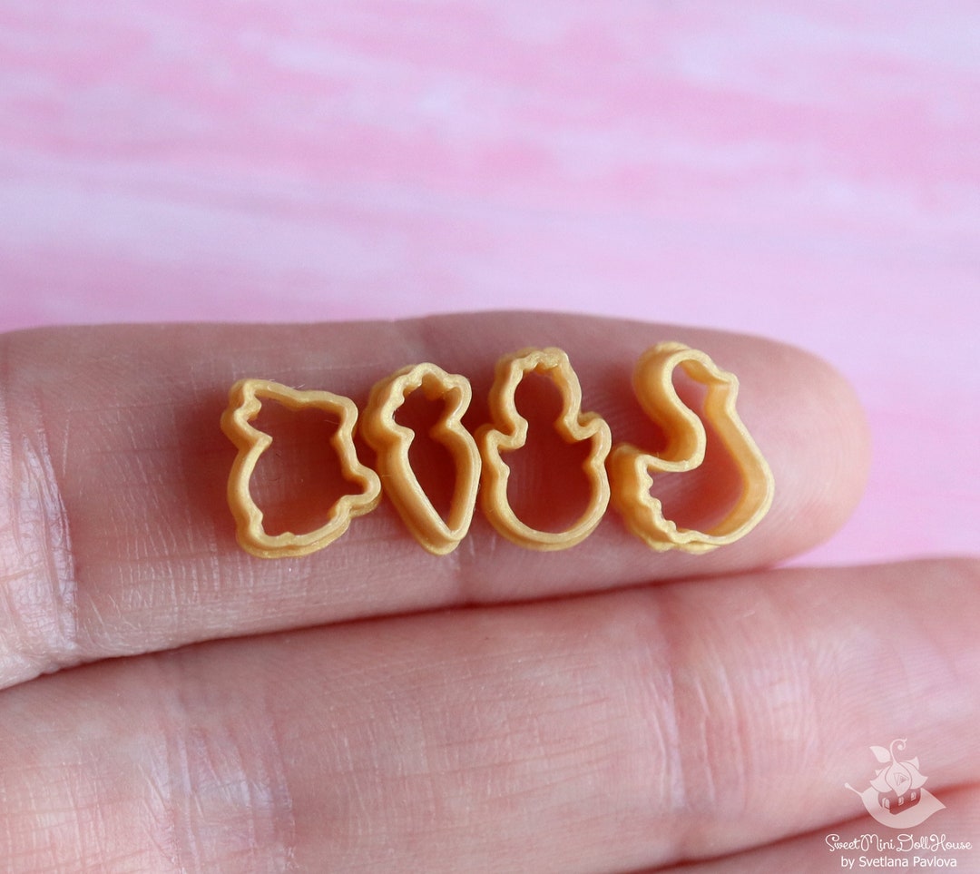 Mini Easter Cookie Cutters, Dollhouse Kitchen Scale 1:12 (PLA) - Etsy