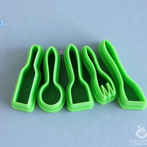 Custom Cutter/printed to Order/set of Cutters 5 Pieces\utensils ...