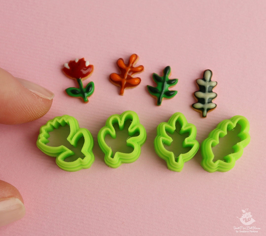 Autumn Leaf Cutter Set: 3D Printed Polymer Clay Cutters (4 Pieces) - Etsy