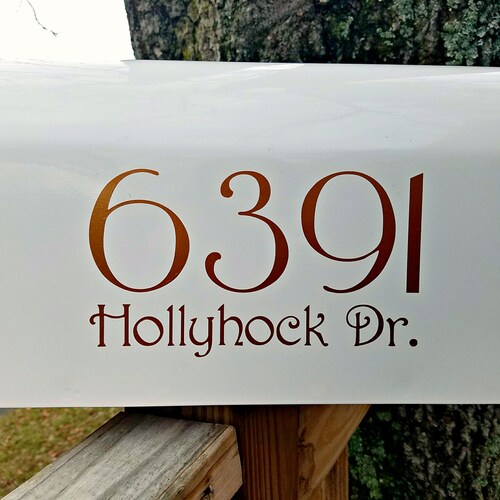 Address Decal Victorian Style Mailbox Decals 2 Sets | Etsy