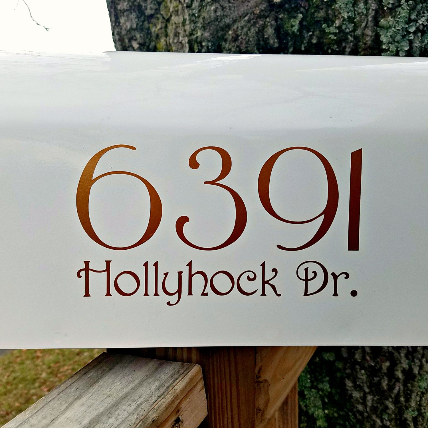 Address Decal Victorian Style Mailbox Decals 2 sets | Etsy