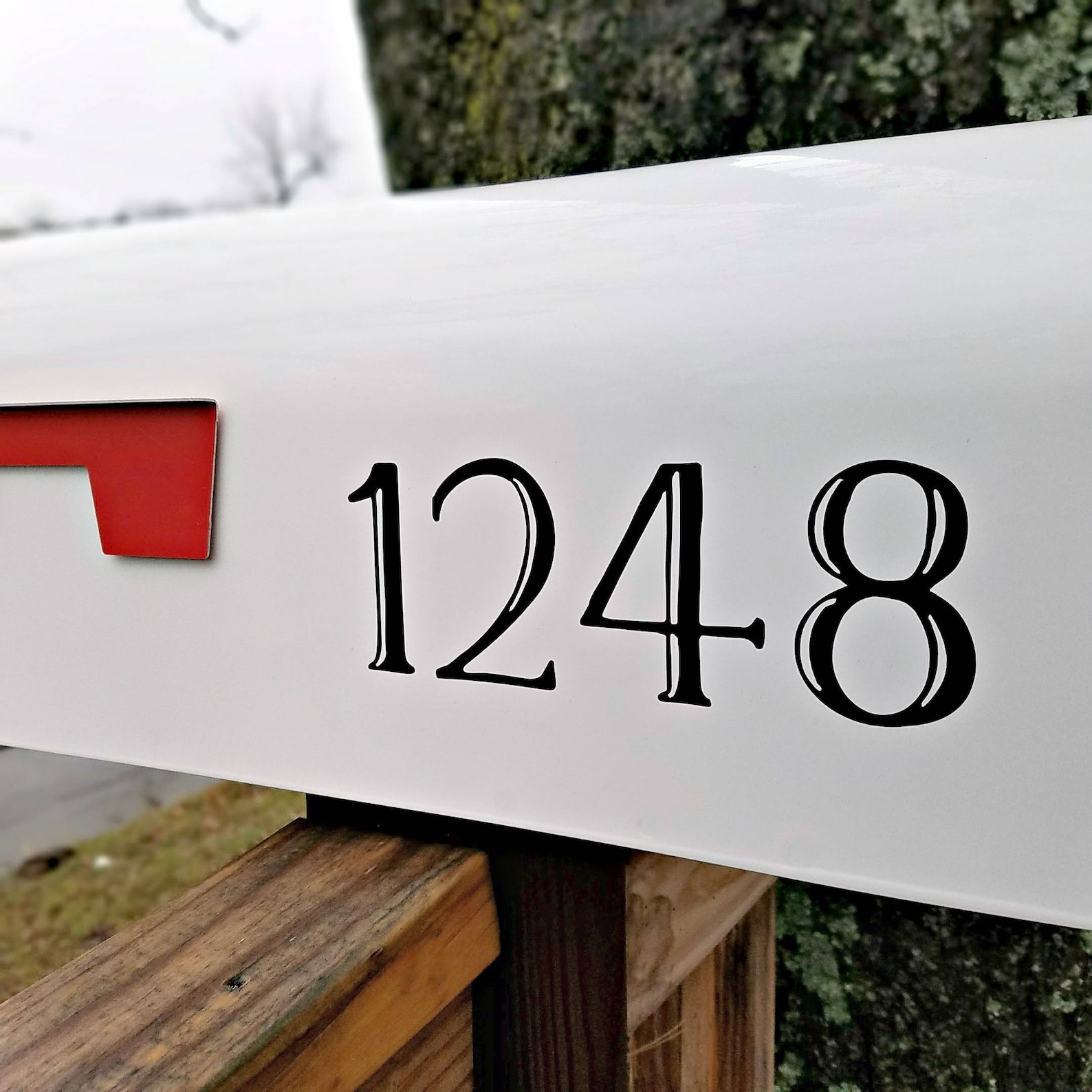 Mailbox Number Decals 2 Sets Antique Style Custom - Etsy