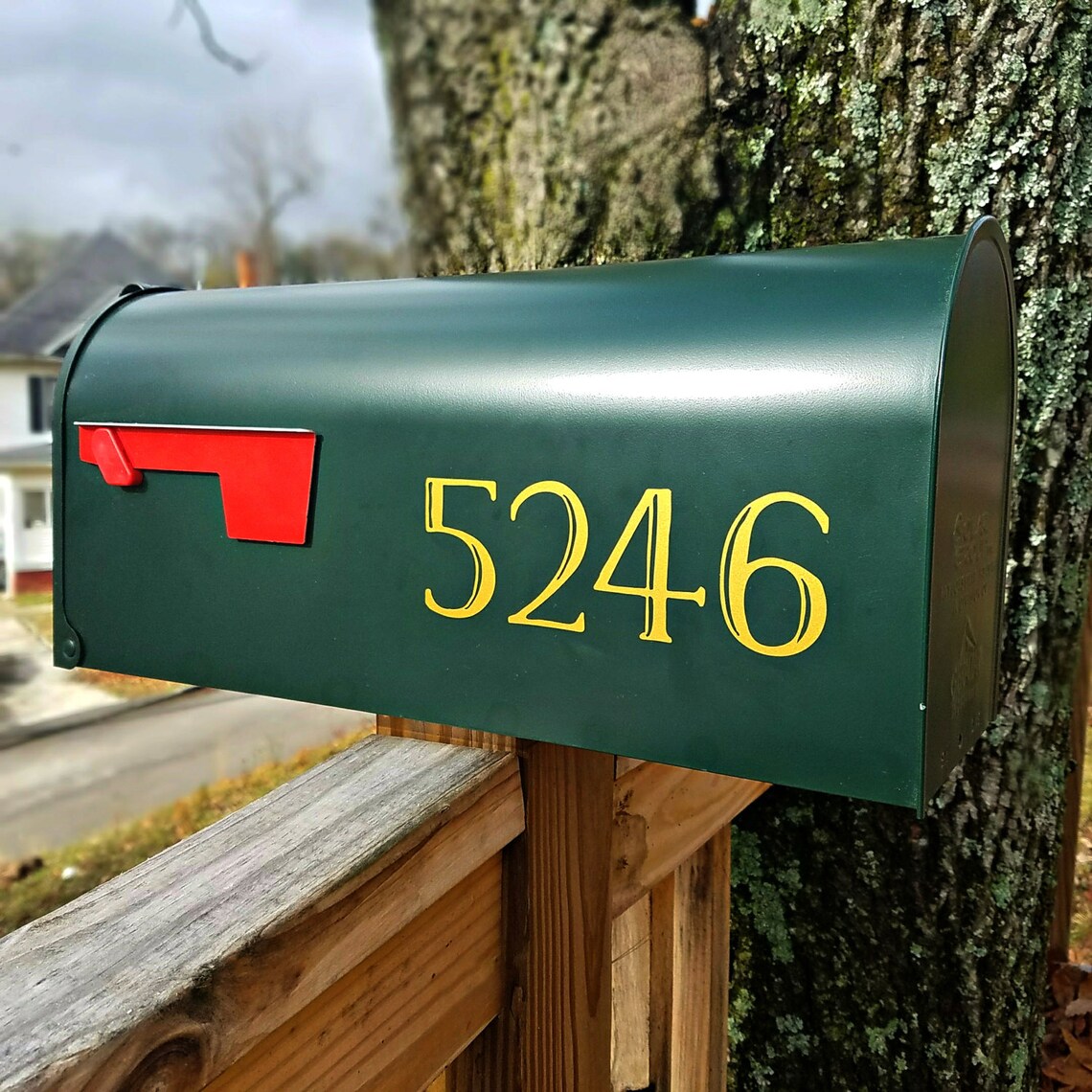 Mailbox Number Decals 2 Sets Antique Style Custom - Etsy