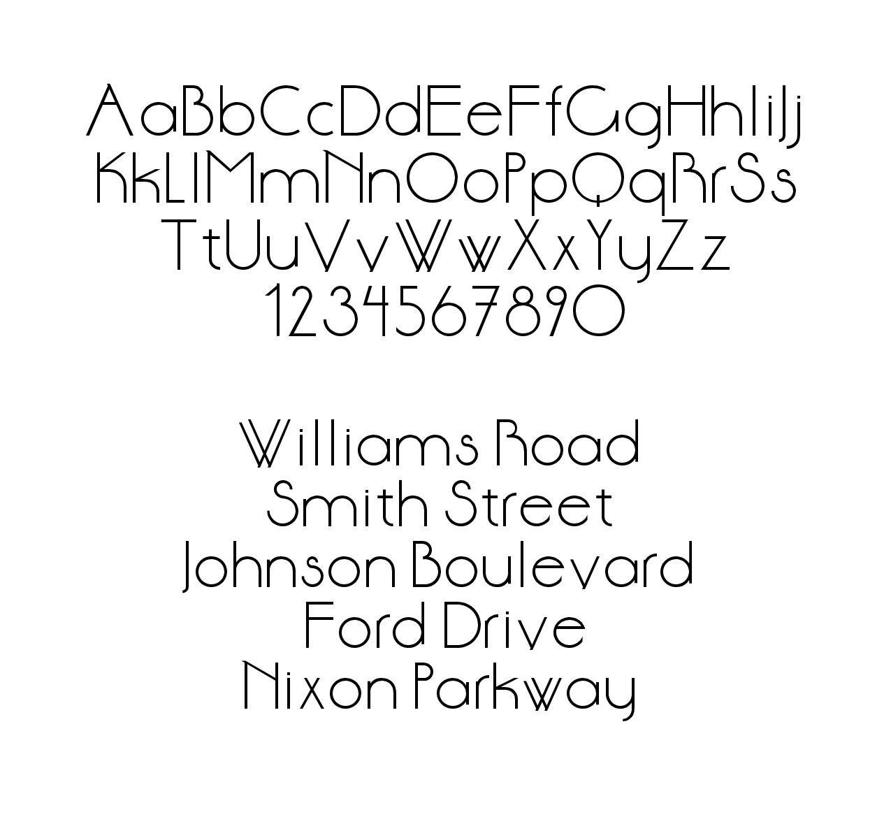 Address Decals Modern Mailbox Decals 2 Sets of Customized - Etsy