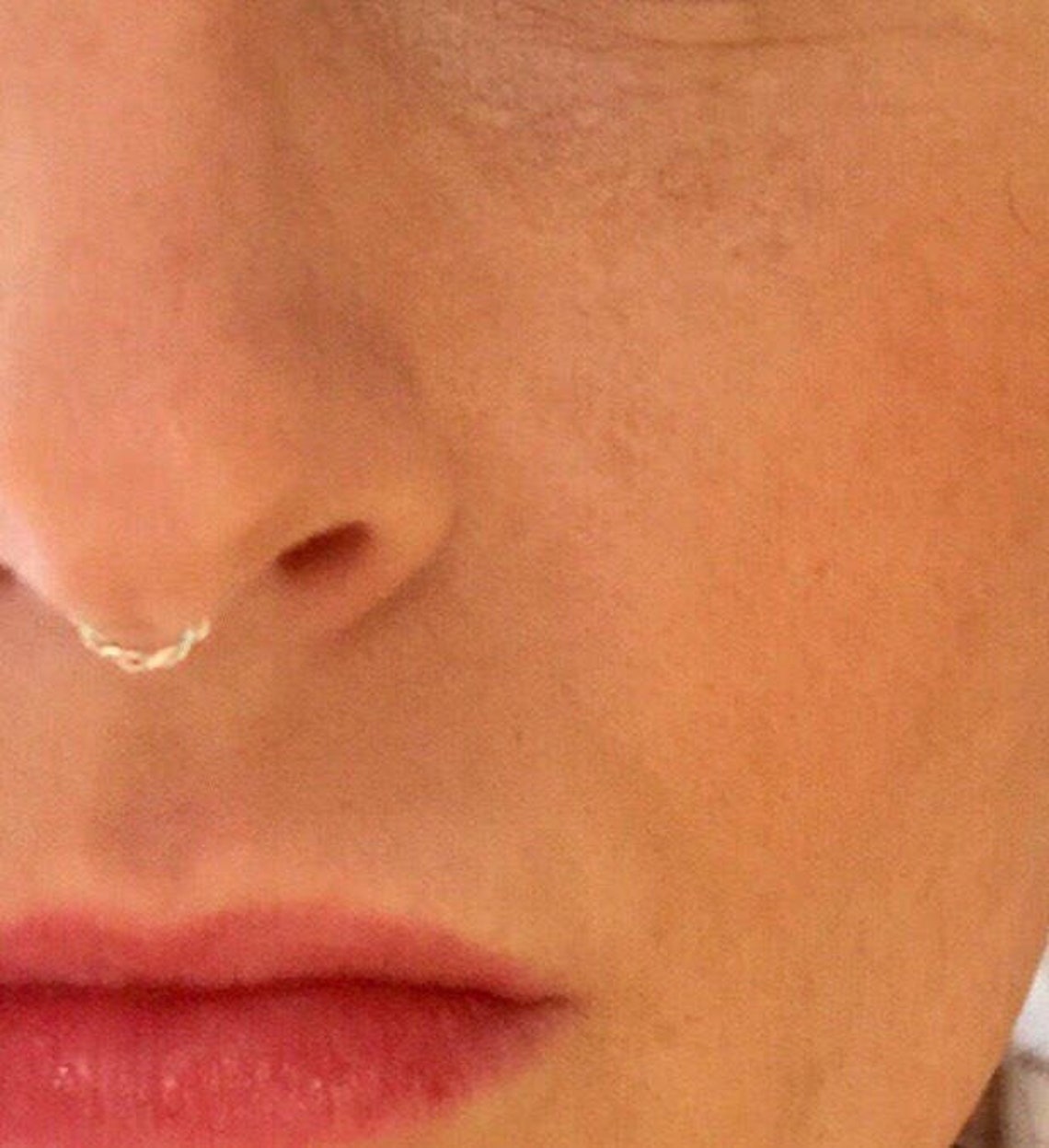 Twisted Septum Cuff in Sterling Silver, 14k Yellow and Rose Gold Fill ...