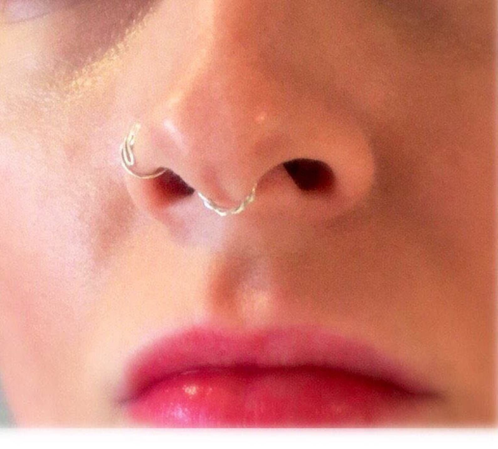 Twisted Septum Cuff in Sterling Silver, 14k Yellow and Rose Gold Fill ...