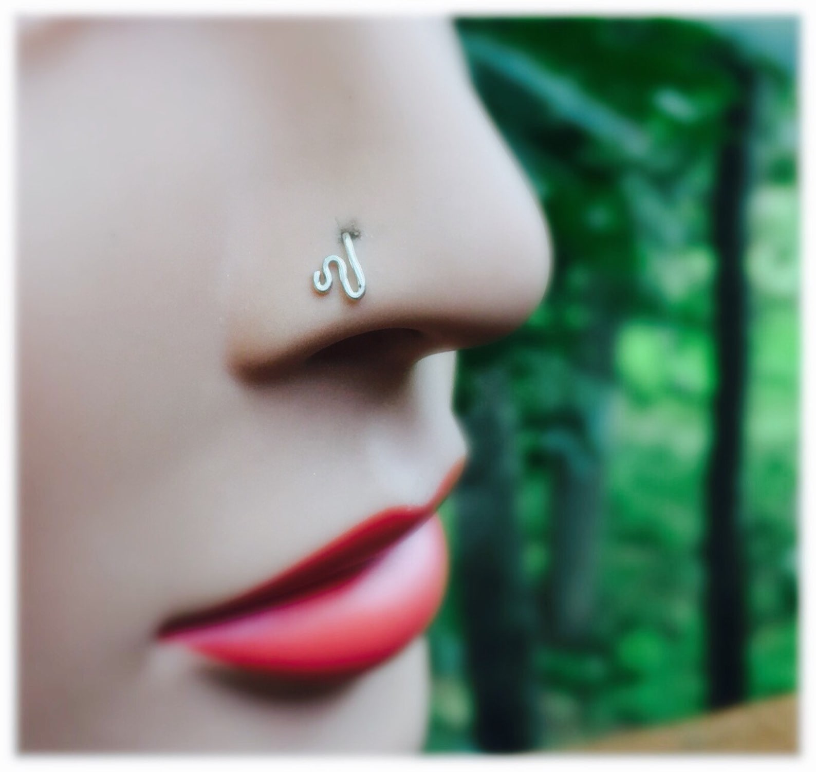 Little Wave Nose Ring, Nose Stud in Silver, Gold and Rose Gold ...