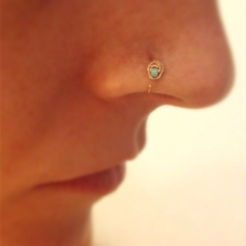 Rose Gold Nose Ring - Etsy