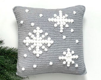 Snowflake Pillow Crochet Pattern - Etsy