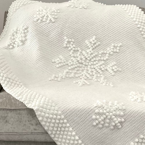 Christmas Crochet Blanket Pattern Snowflake Let It Snow Winter - Etsy ...