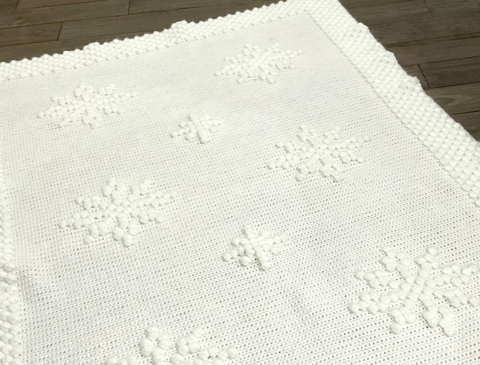 Christmas Crochet Blanket Pattern Snowflakes Let It Snow Winter Crochet ...