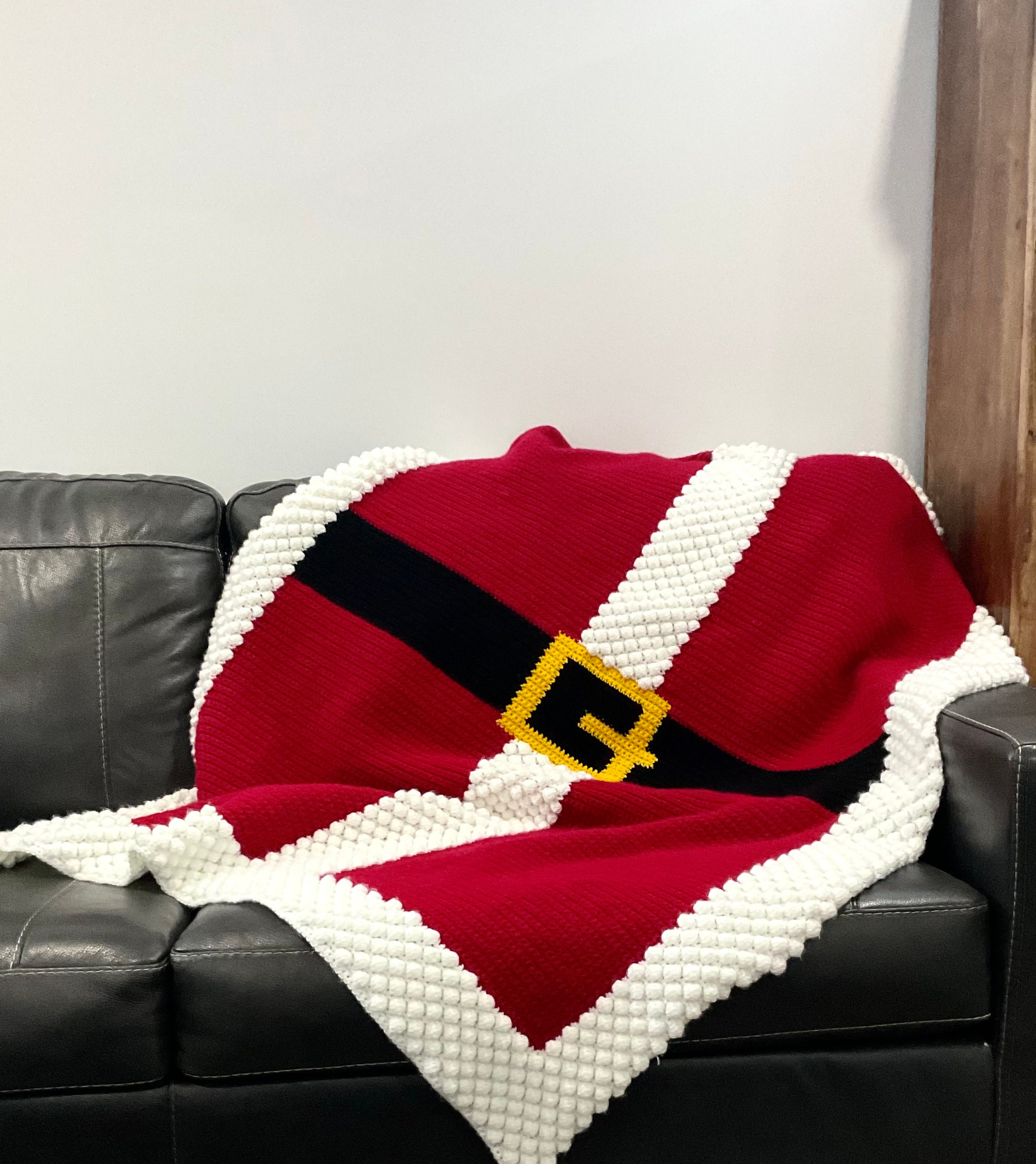 Santa Crochet Blanket Pattern Christmas Santa Claus Crochet - Etsy