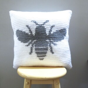 Crochet Pattern Bumble Bee Pillow Crochet Pillow Crochet DIY Decoration ...