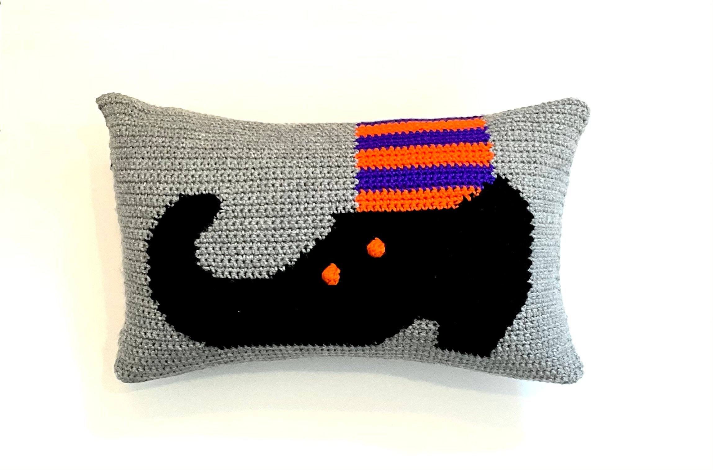 Fall Crochet Pillow Pattern Crochet Pillow Halloween Witch Hocus Pocus ...