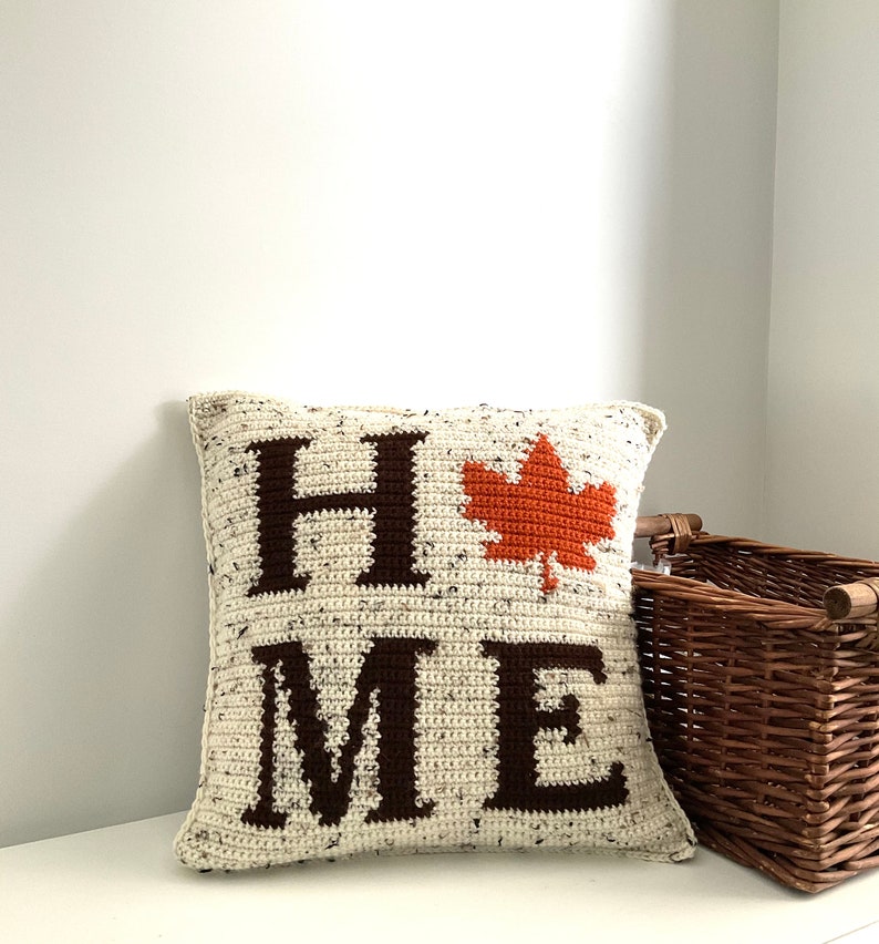 FALL Crochet Pillow Pattern Crochet Pillow DIY Farmhouse Home - Etsy