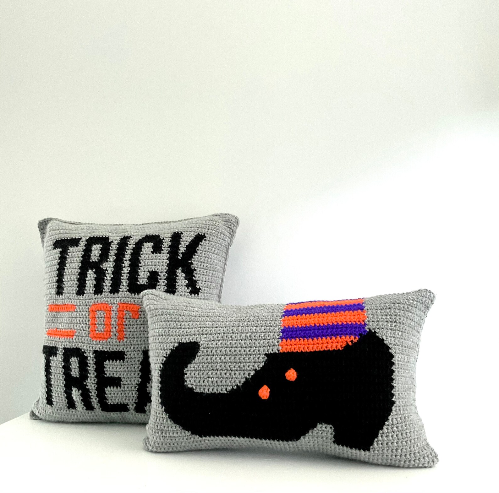 Fall Crochet Pillow Pattern Crochet Pillow Halloween Witch Hocus Pocus ...