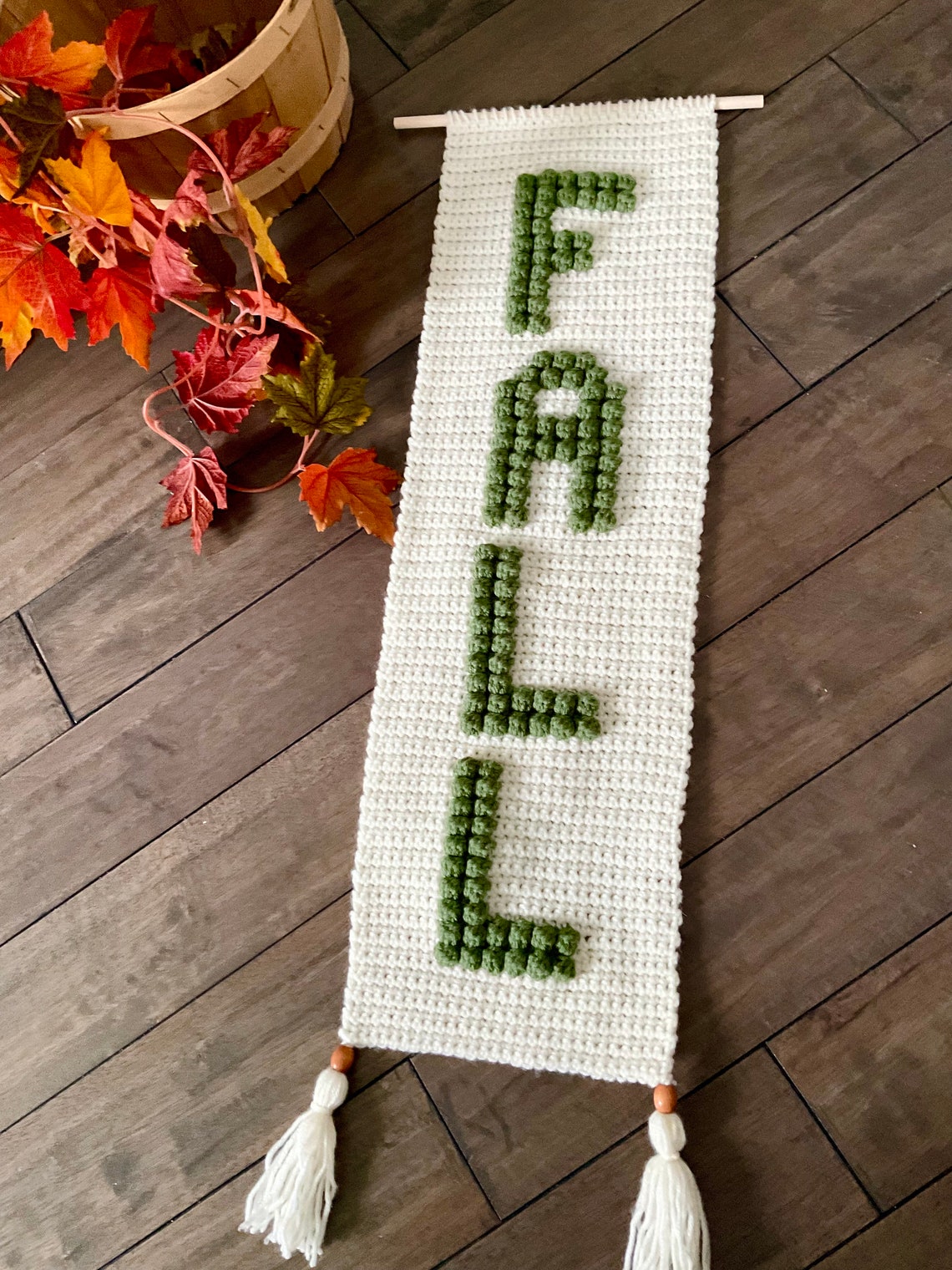 FALL Crochet Pattern Wall Hanging Crochet Fall Word DIY - Etsy