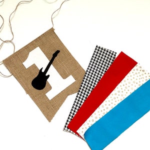 ONE Rocks Birthday Banner Highchair High Chair Rock and Roll - Etsy