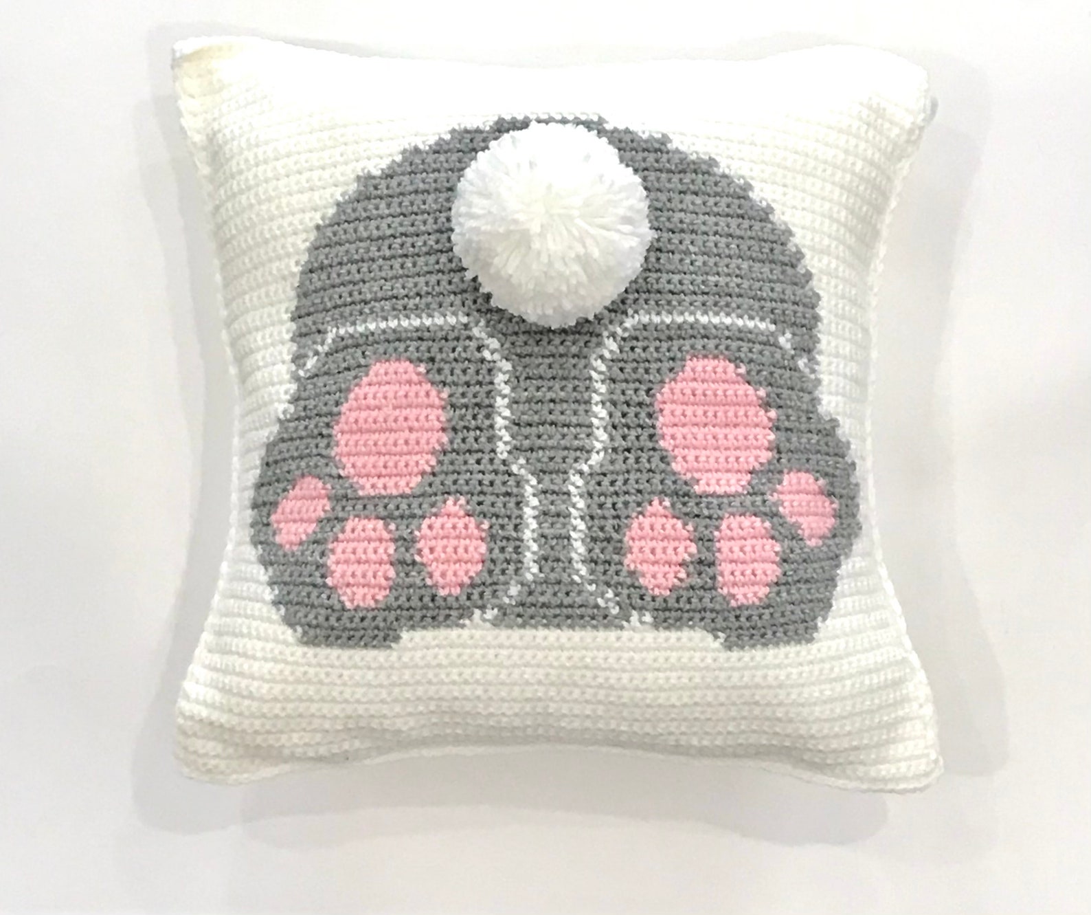 Crochet Pattern Bunny Pillow Crochet DIY Farmhouse Style Home Decor ...