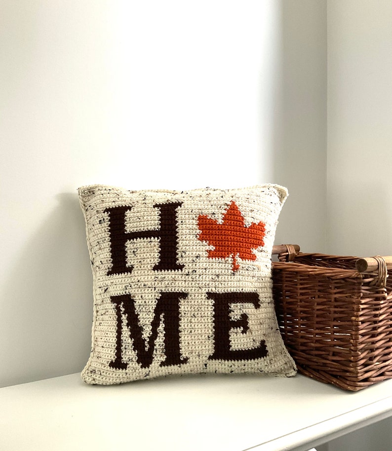 FALL Crochet Pillow Pattern Crochet Pillow DIY Farmhouse Home - Etsy