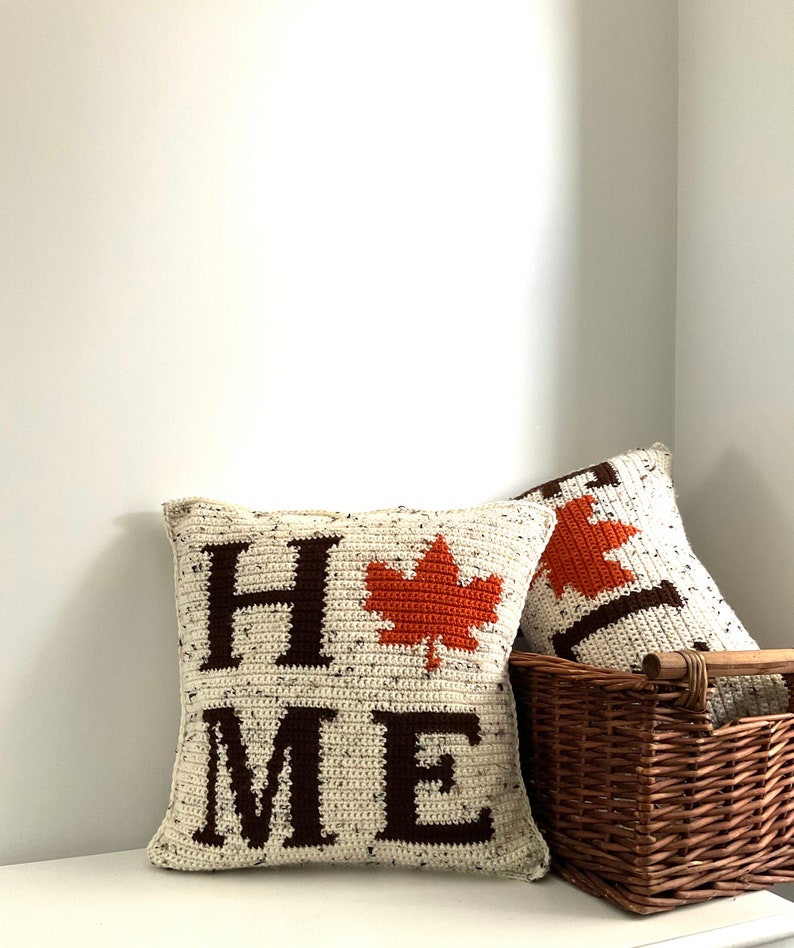 FALL Crochet Pillow Pattern Crochet Pillow DIY Farmhouse Home - Etsy