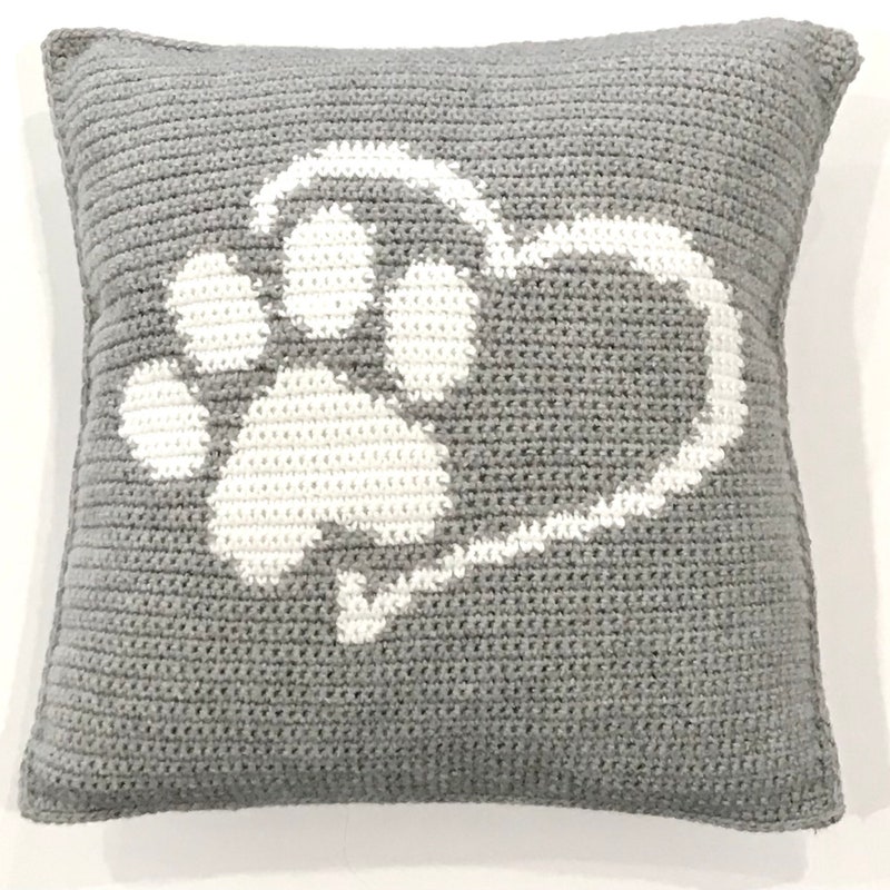 Dog Paw Pillow Crochet - Etsy