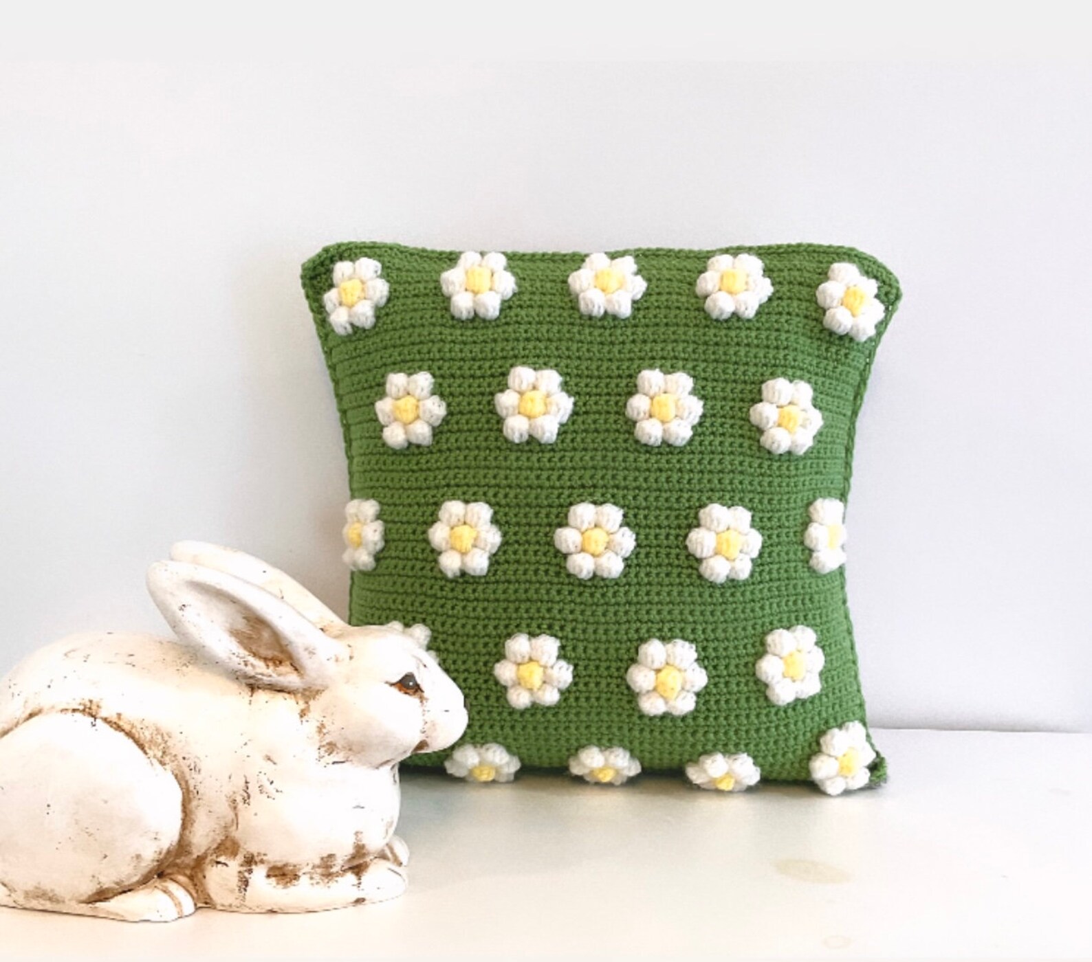 Crochet Pattern Crochet Pillow Daisy Boho Style Danish Pastel - Etsy