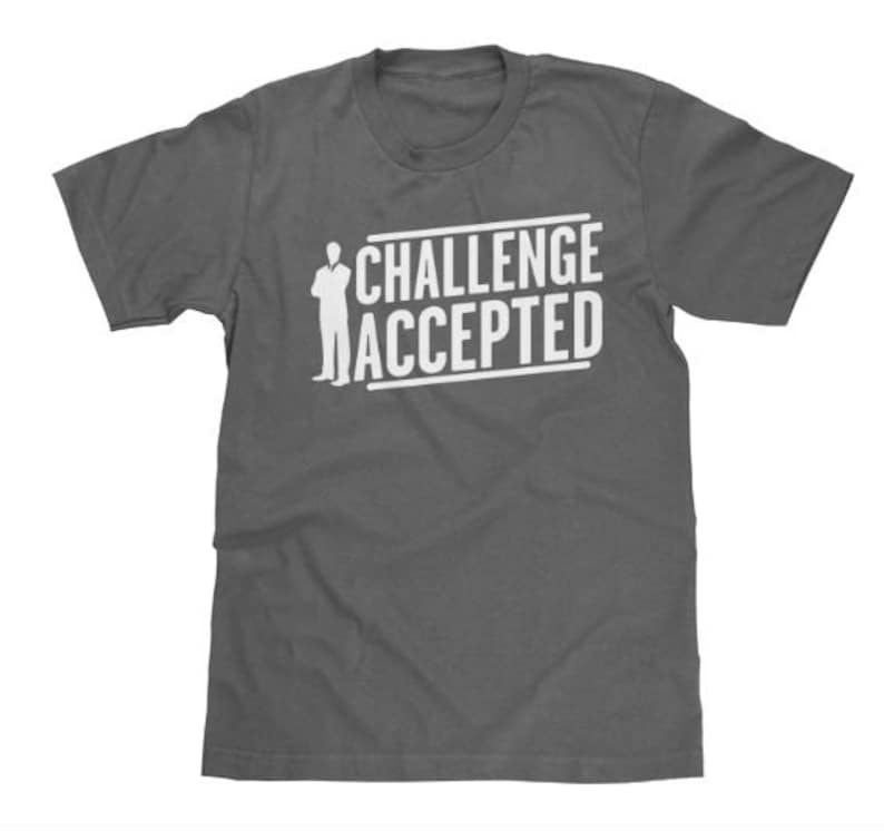 Barney Stinson Challenge Accepted T Shirt How I Met Your Mother Funny ...