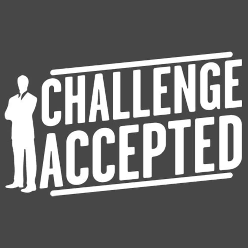 Barney Stinson Challenge Accepted T Shirt How I Met Your Mother Funny ...