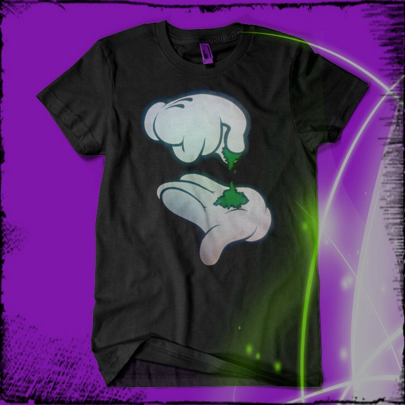 Mickey Mouse Hands Weed Shirt