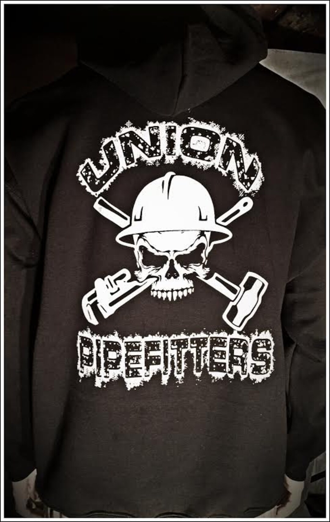 Union Pipefitters Hooded Sweatshirt Hoodie Black All Sizes - Etsy