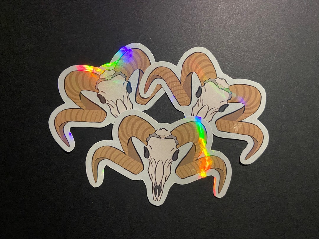 Ram Skull Sticker - Etsy