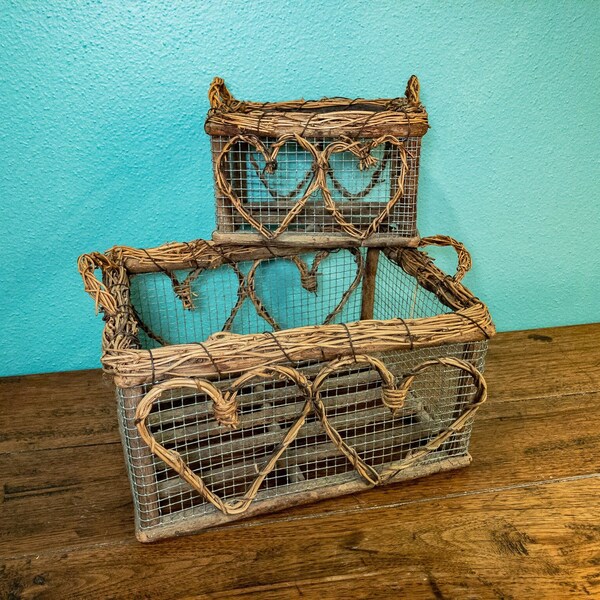 Wire Heart Basket - Etsy