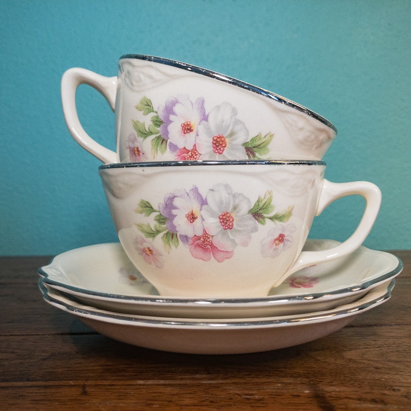 Pink Rose Tea Cup - Etsy